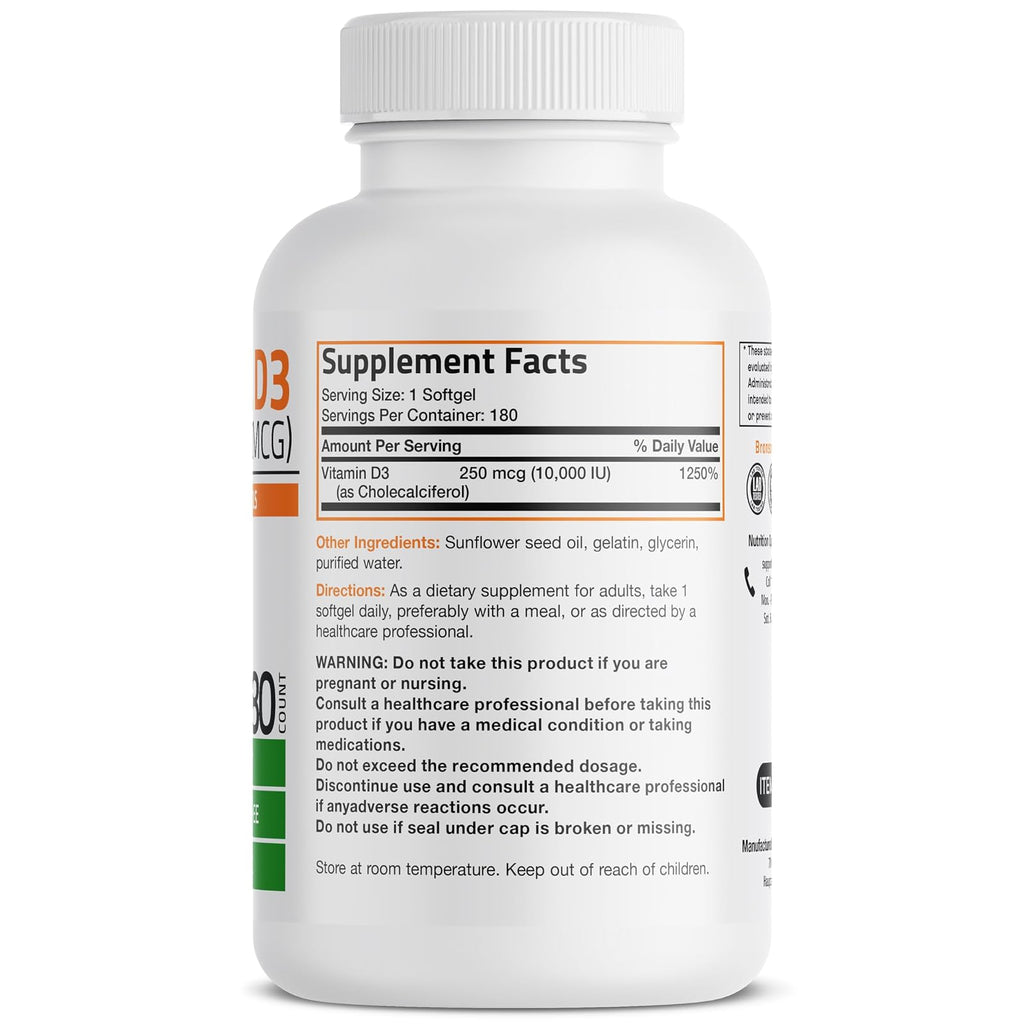 Bronson vitamin D3 immune support