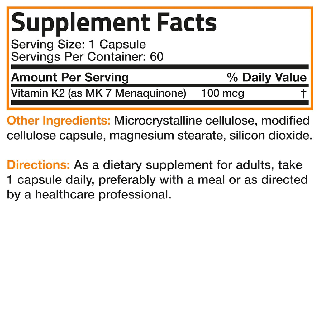 Bronson vitamin K2 for optimal absorption