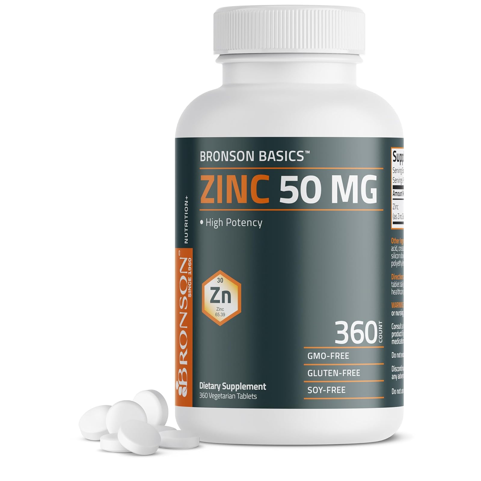 Bronson zinc gluconate tablets