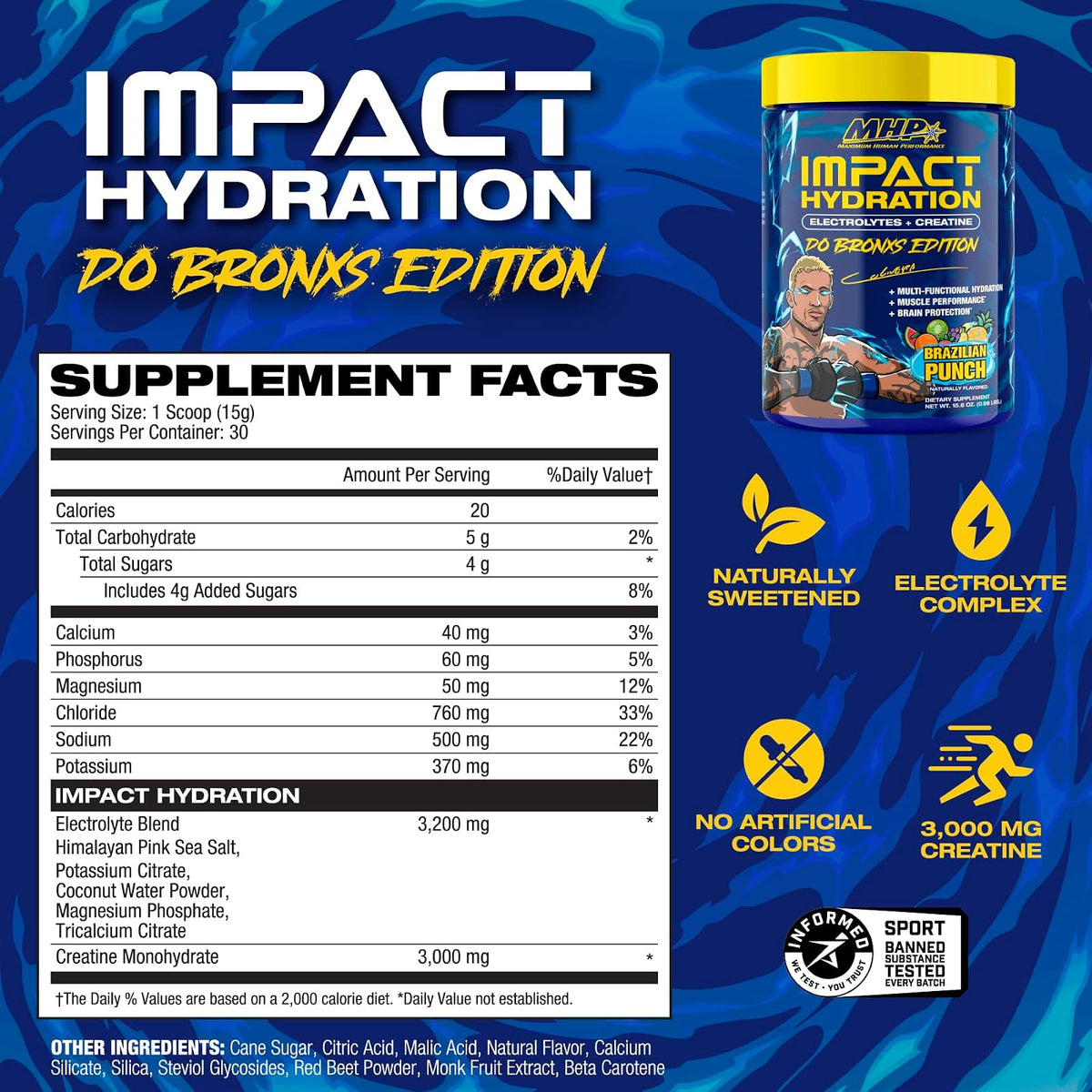 Bronx Edition creatine hydration powder