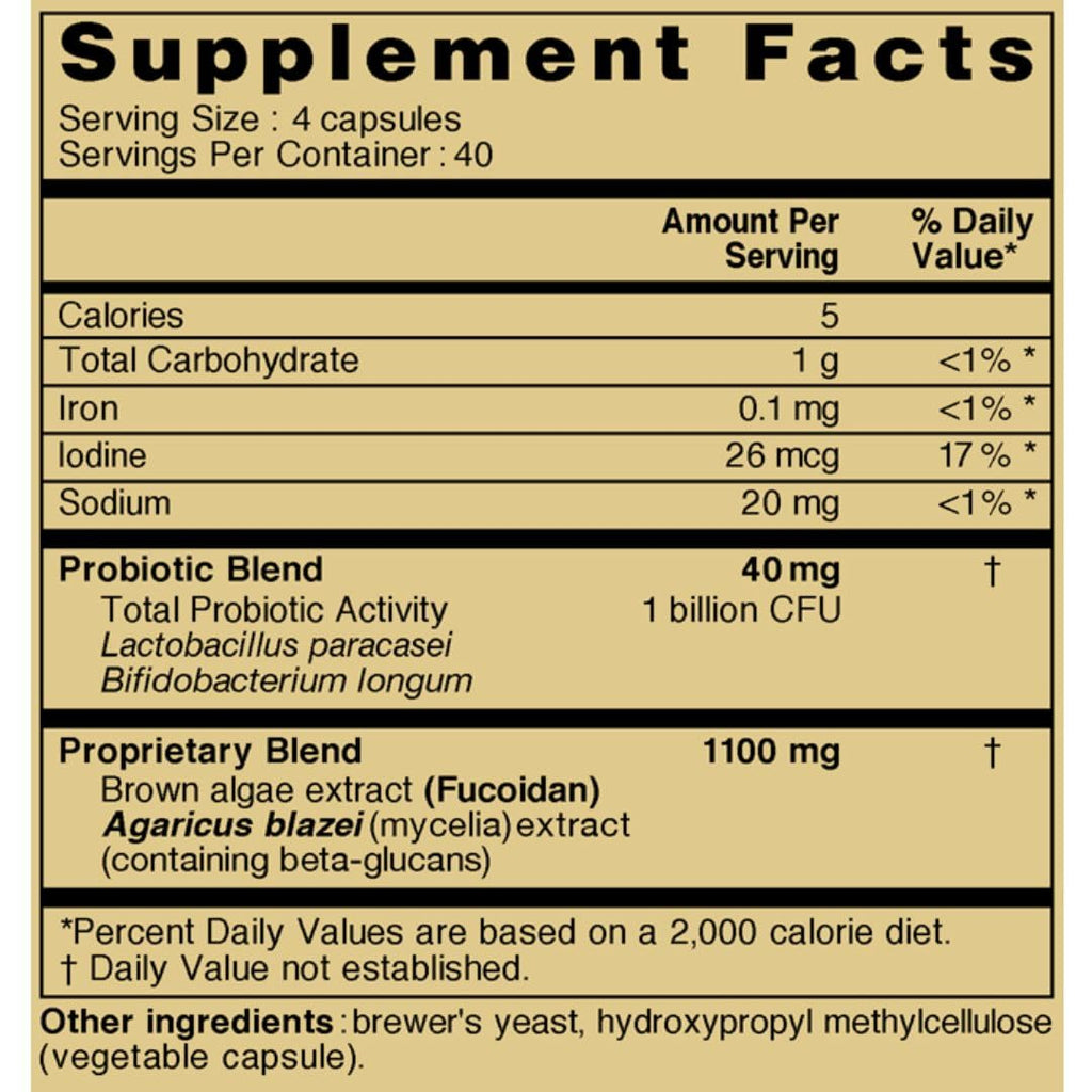 brown seaweed capsules for nutrition