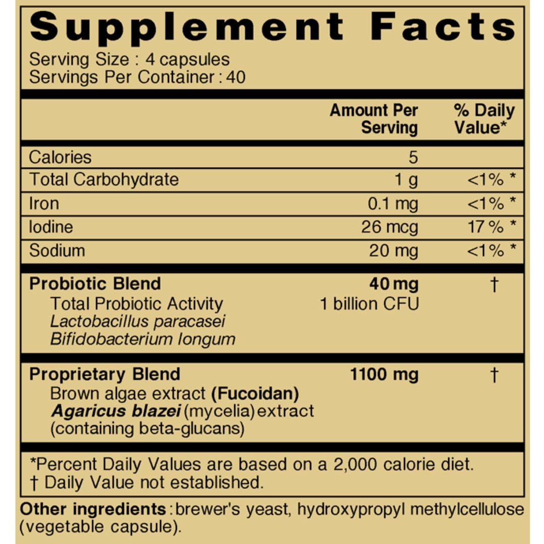 brown seaweed capsules for nutrition
