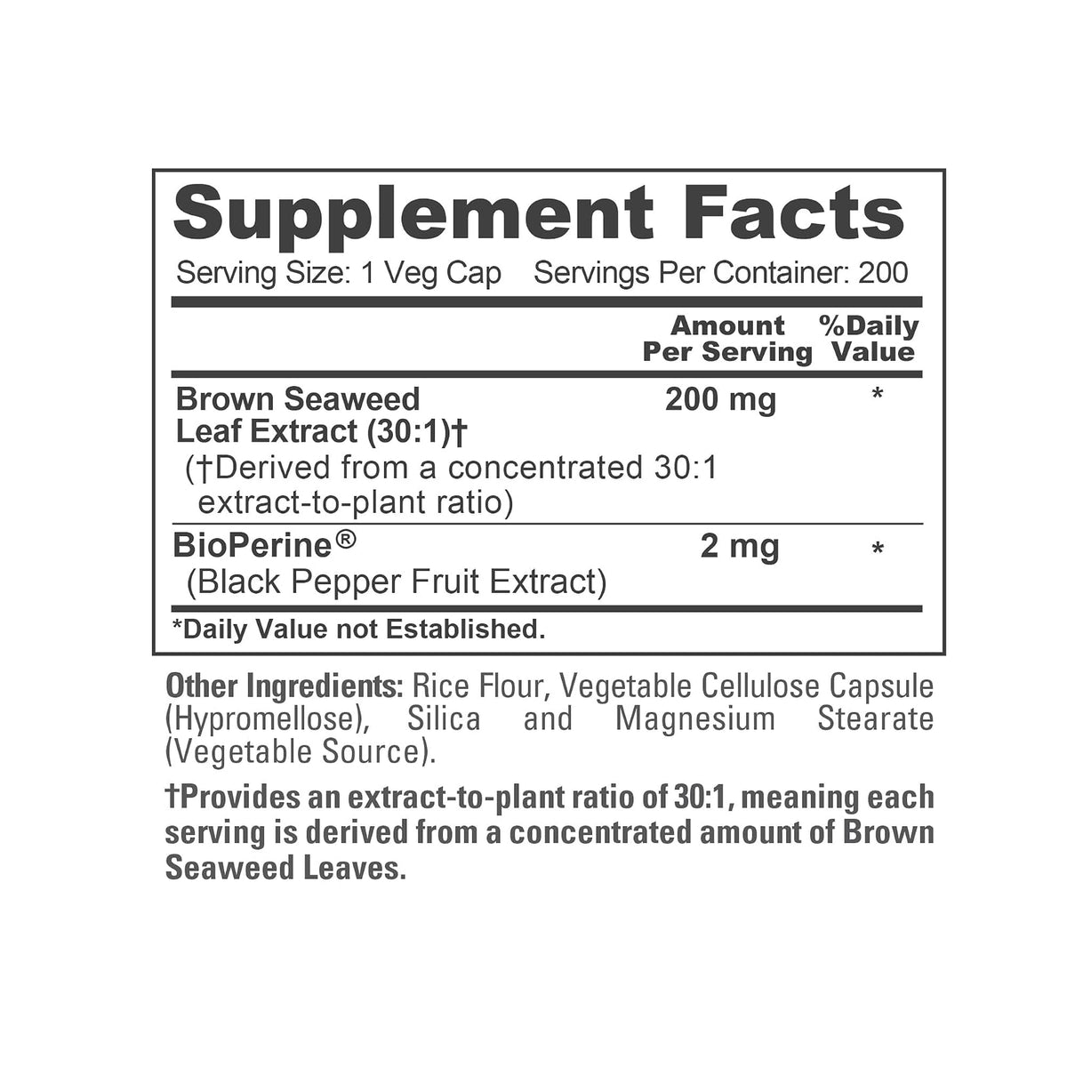 Brown Seaweed multivitamin for women
