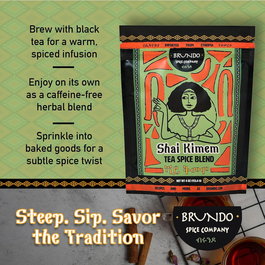 Brundo Shai Kimem ginger tea infusion