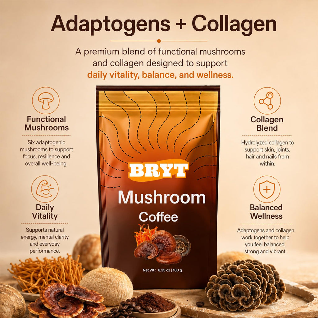Bryt mushroom coffee for focus