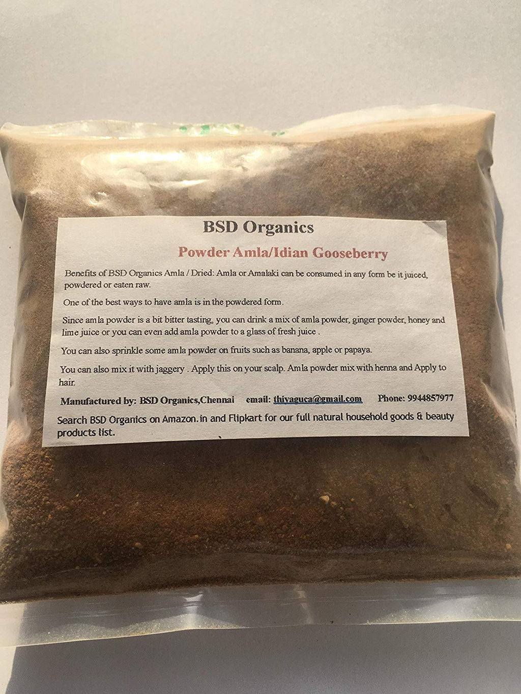 BSD Organics Amla herbal powder