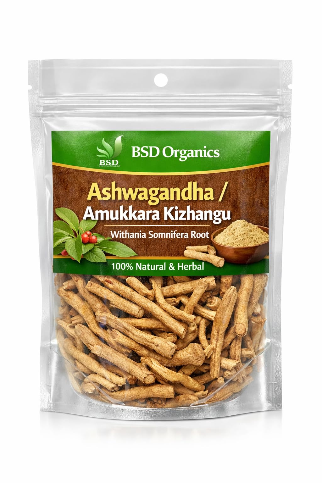 BSD Organics Ashwagandha root benefits