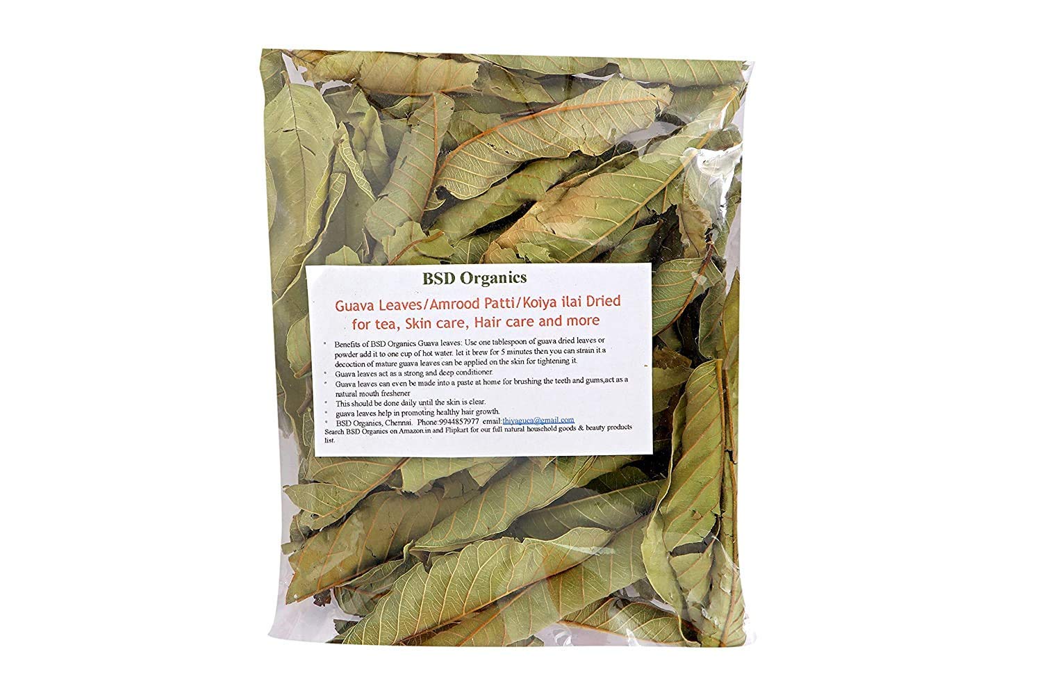 BSD Organics guava leaves herbal tea