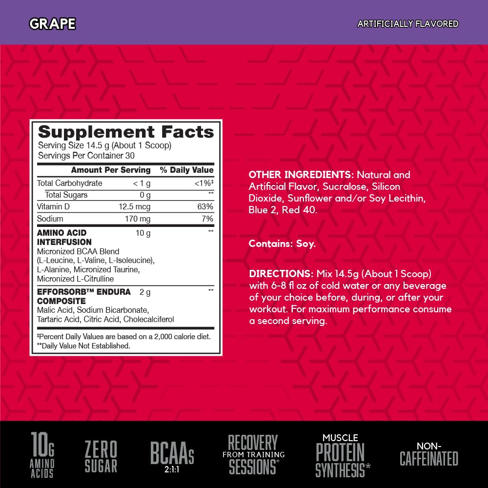 BSN amino x for muscle recovery