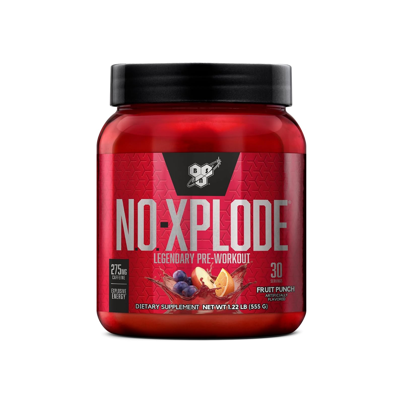BSN pre-workout powder fruit punch