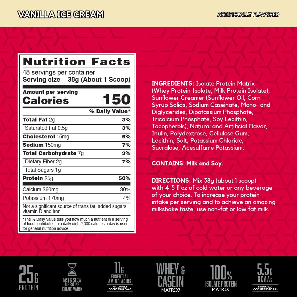 BSN whey protein isolate powder