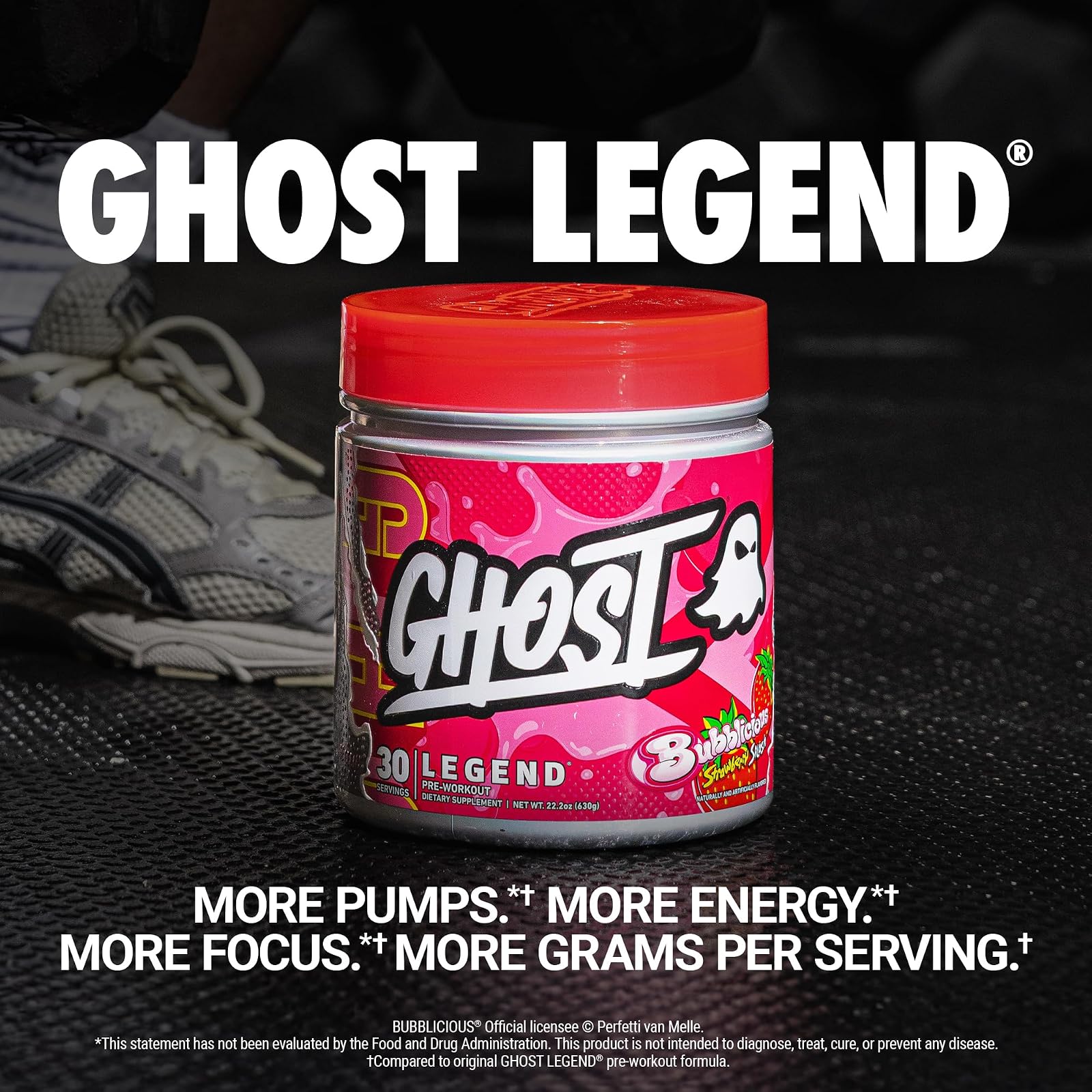 Bubblicious Strawberry Splash pre-workout powder