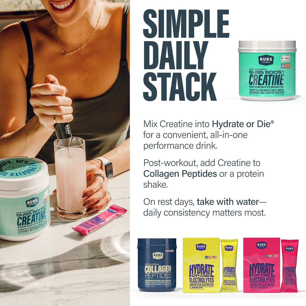 BUBS Boost creatine for endurance
