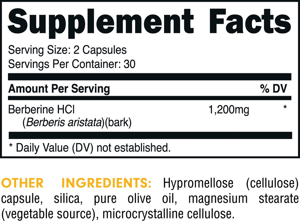 Bucked Up Berberine capsules for vitality