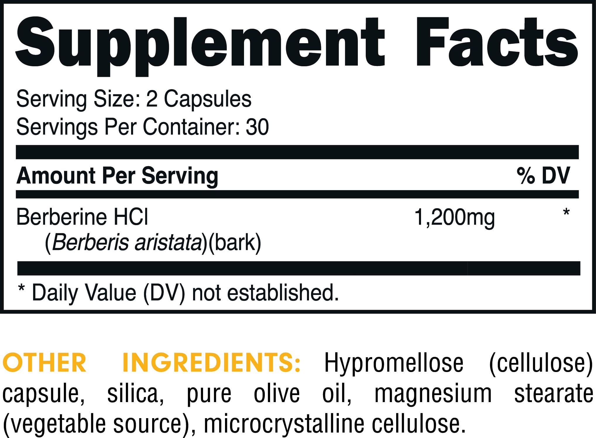 Bucked Up Berberine capsules for vitality