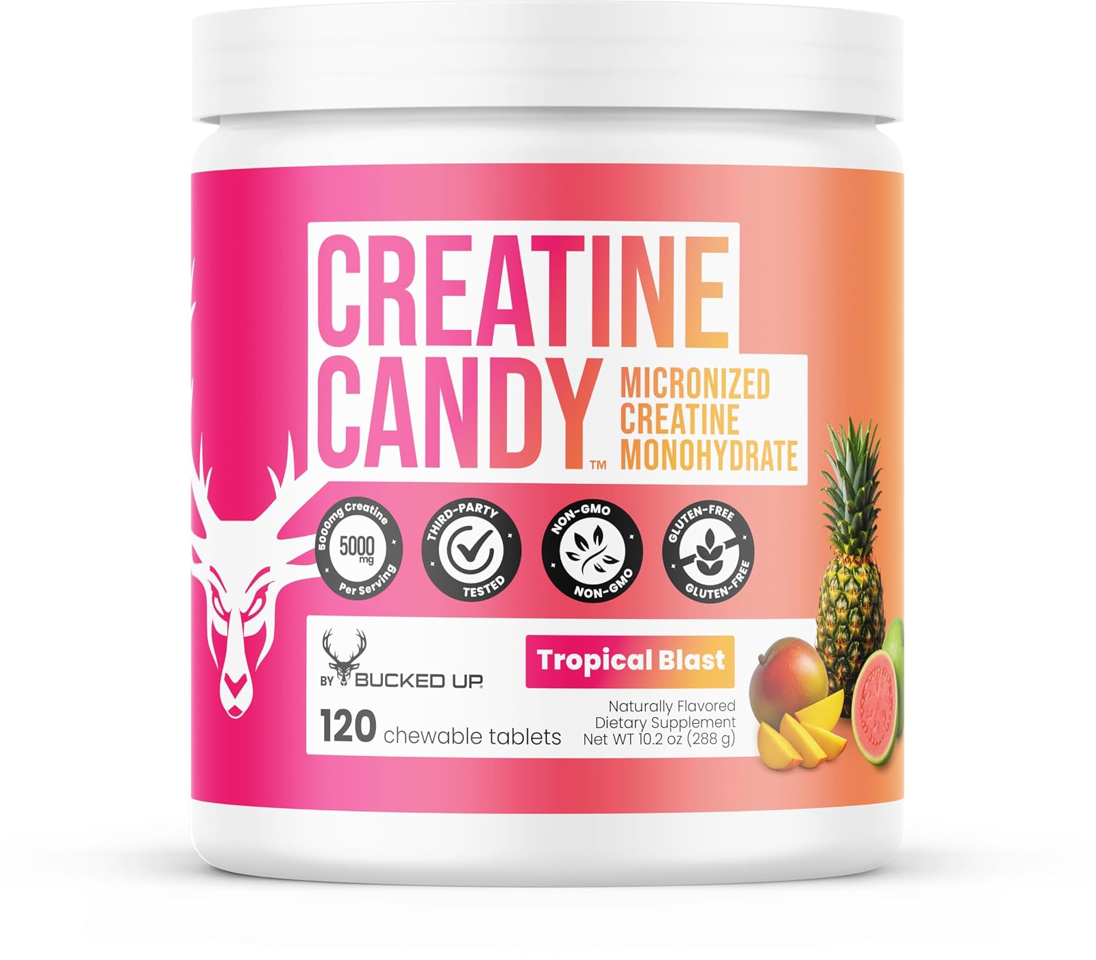 Bucked Up creatine chewable tablets
