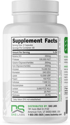 Bucked Up digestive enzymes 1500 mg capsules