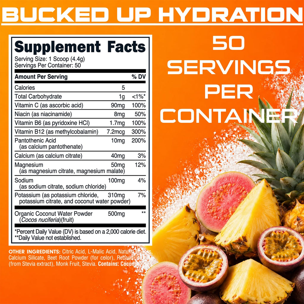 Bucked Up electrolytes for active lifestyle