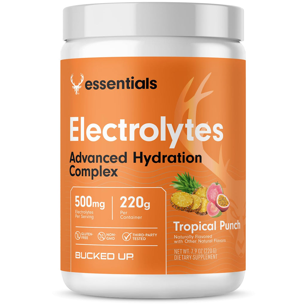 Bucked Up Essentials Tropical Punch electrolytes