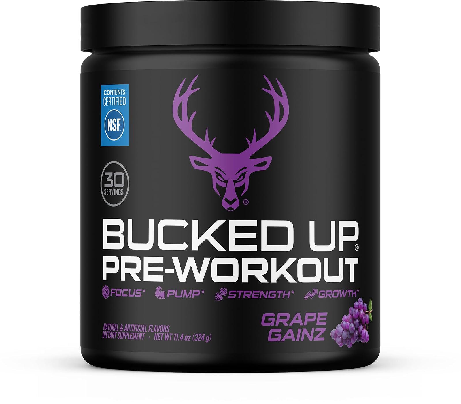 Bucked Up pre-workout grape flavour