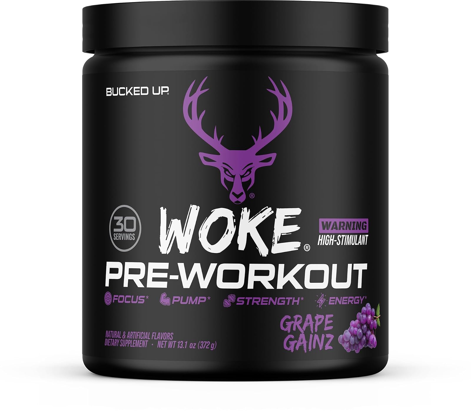 Bucked Up pre-workout grape flavour