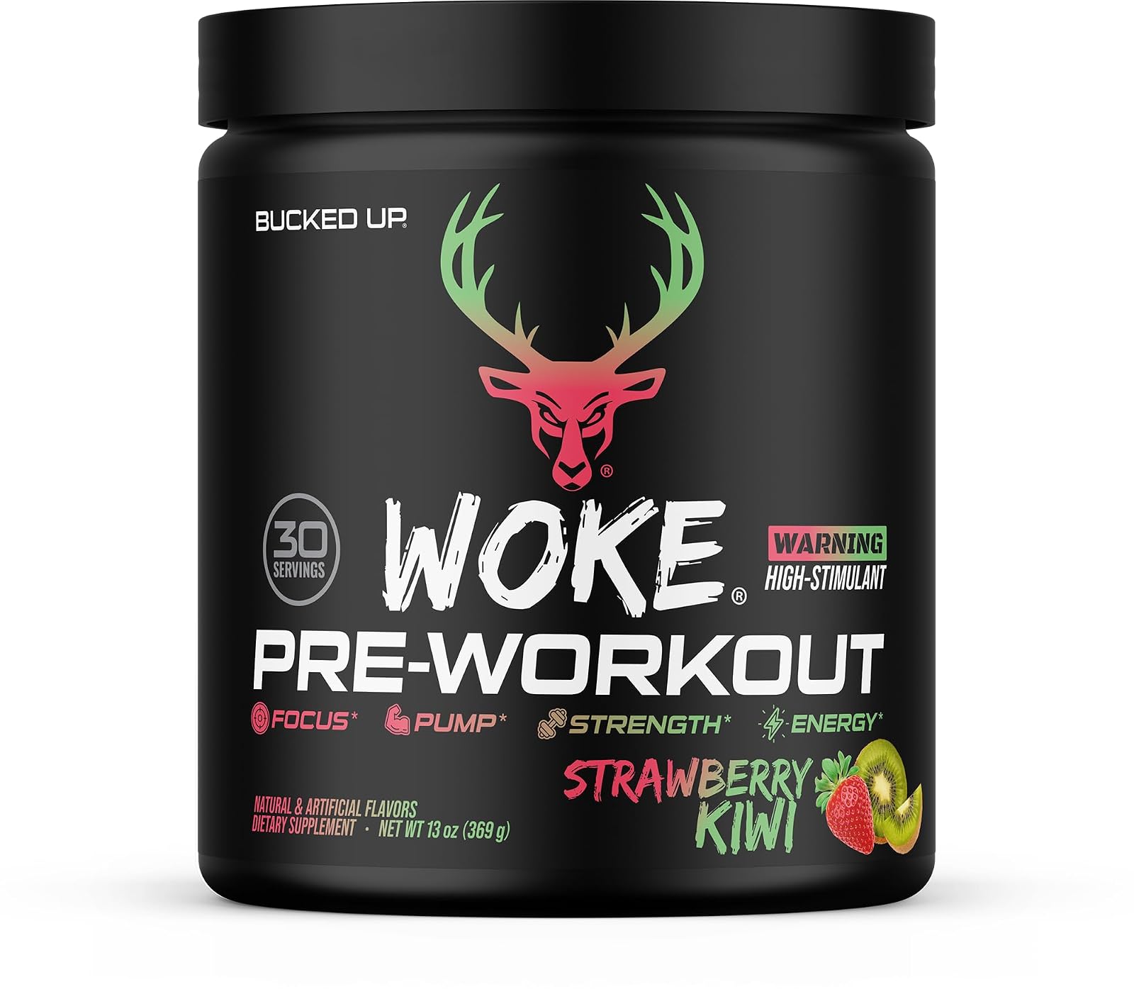 Bucked Up pre-workout strawberry kiwi flavour