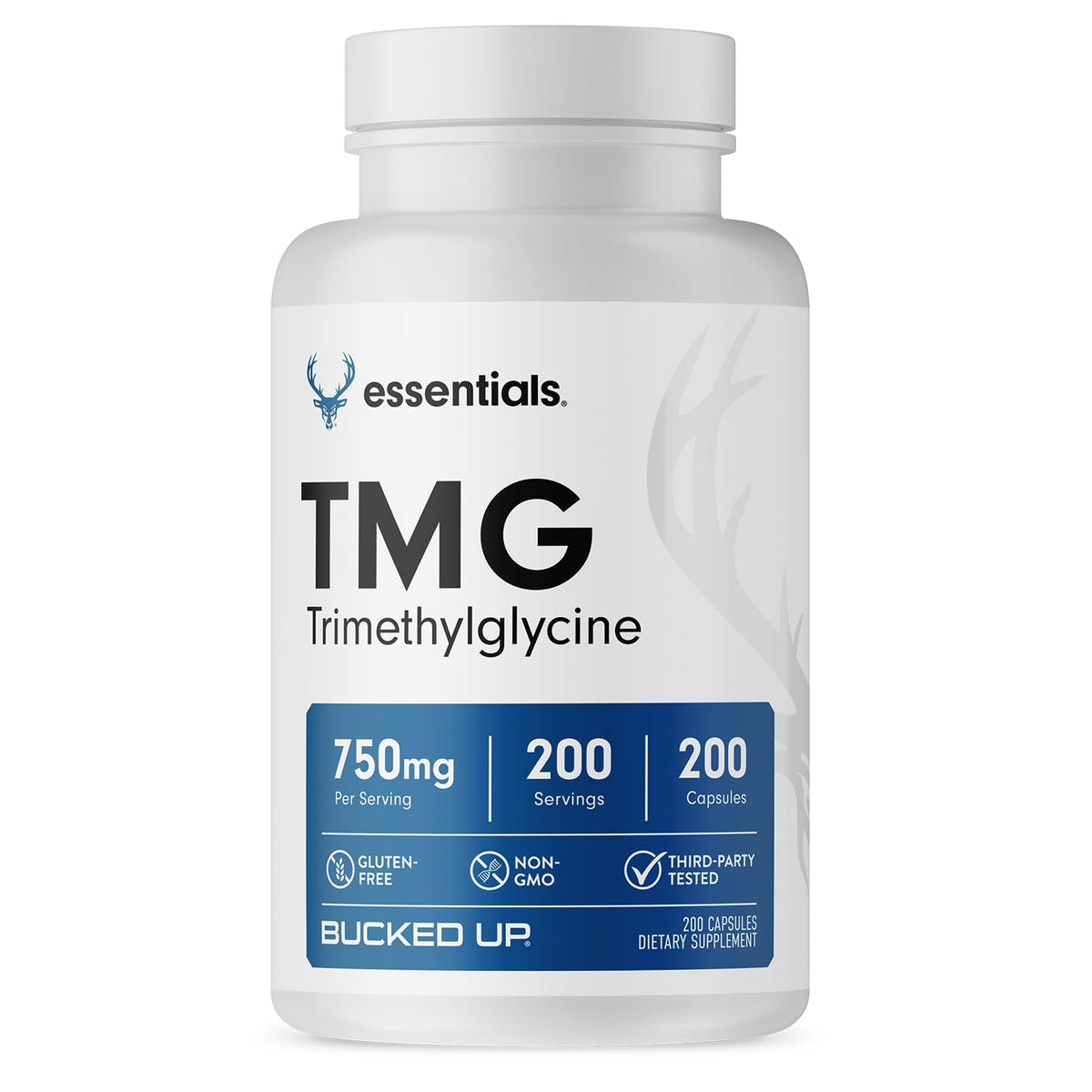 Bucked Up TMG 750 mg capsules for energy