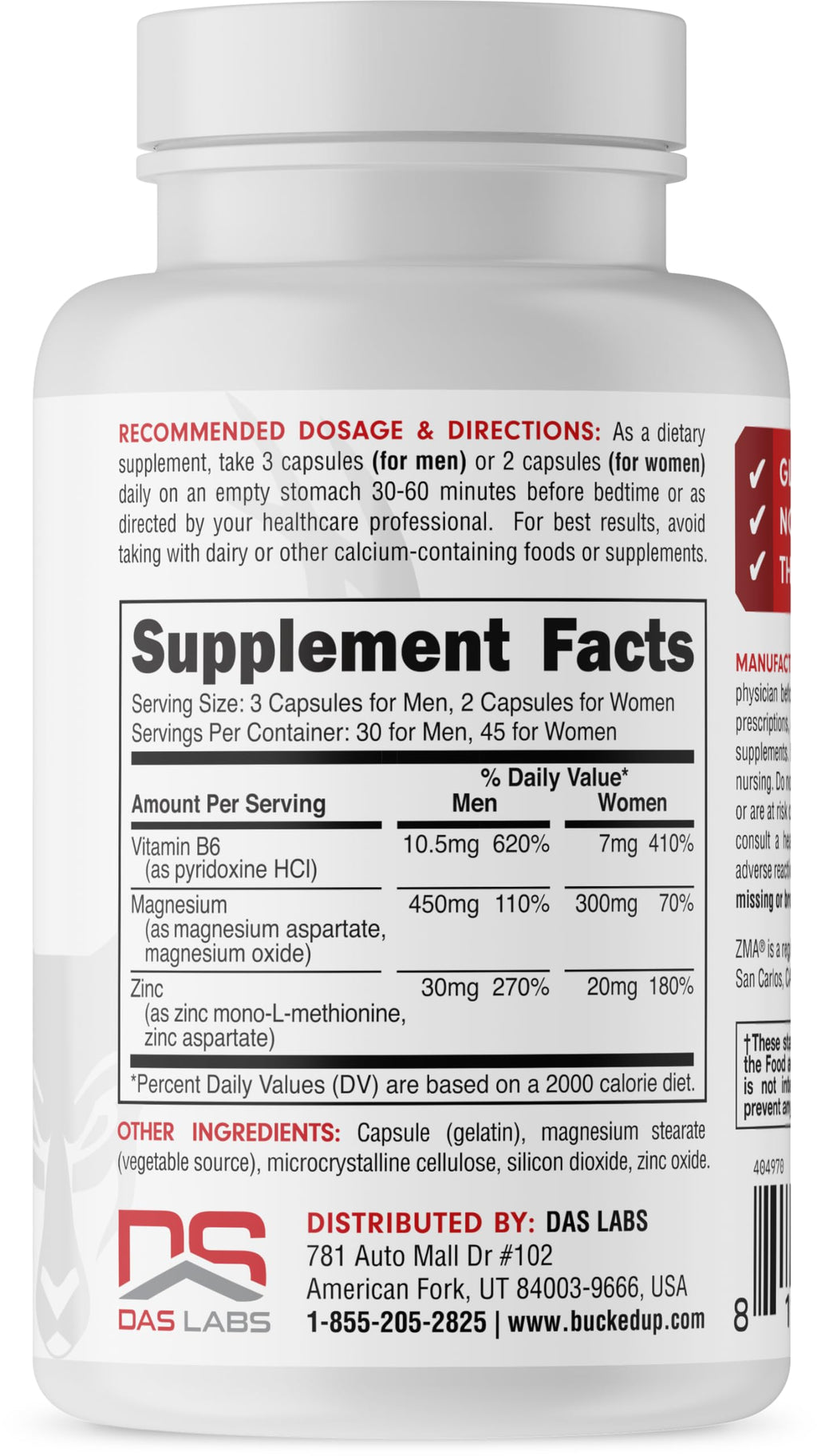 Bucked Up ZMA for athletic performance