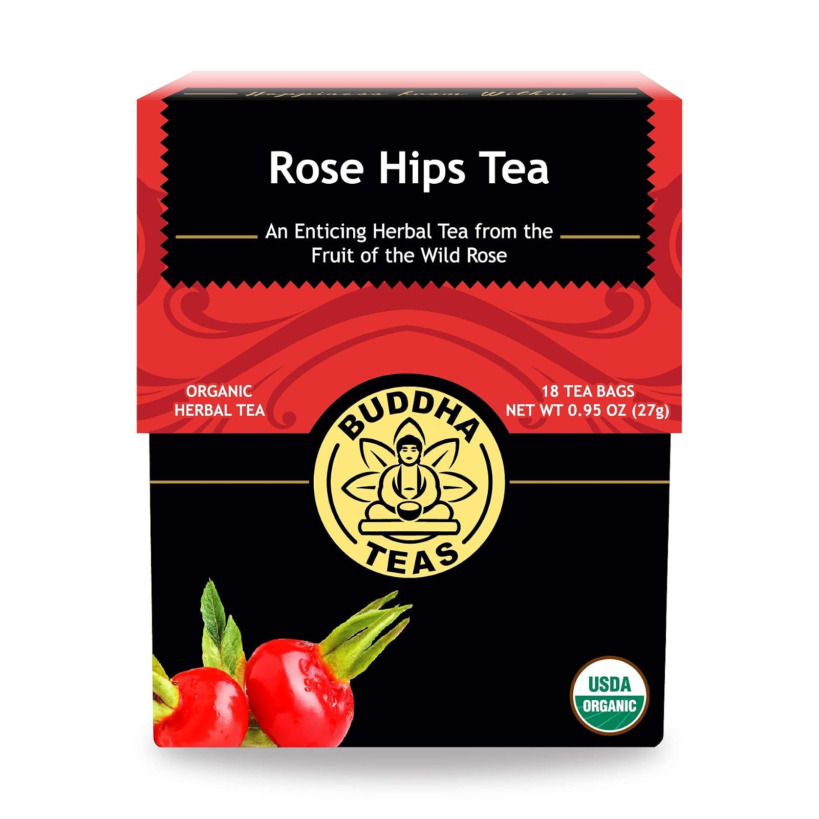 Buddha Teas organic rose hips tea