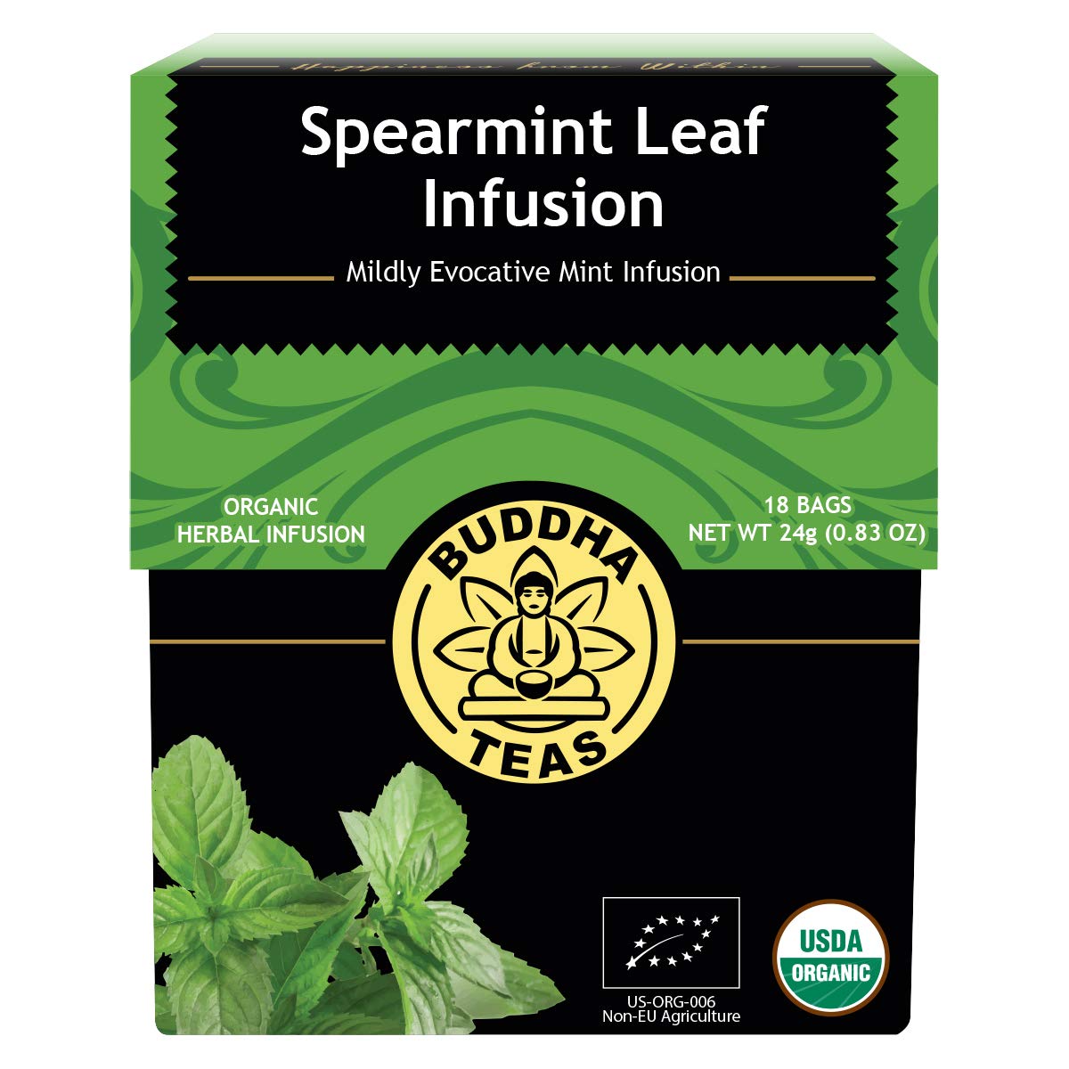 Buddha Teas organic spearmint tea benefits