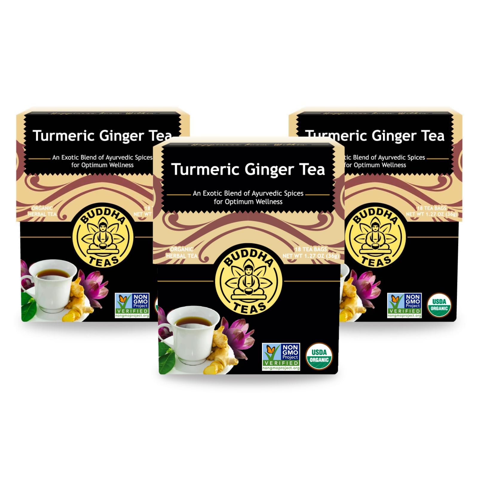 Buddha Teas organic turmeric ginger tea