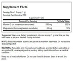 Buffered C with magnesium ascorbate