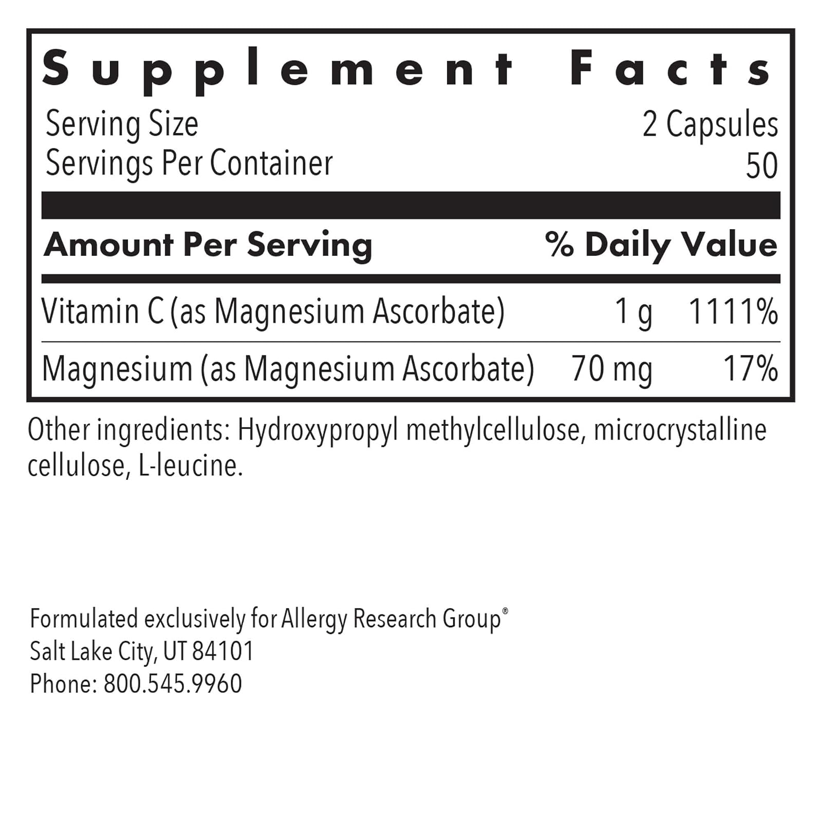 buffered magnesium ascorbate benefits