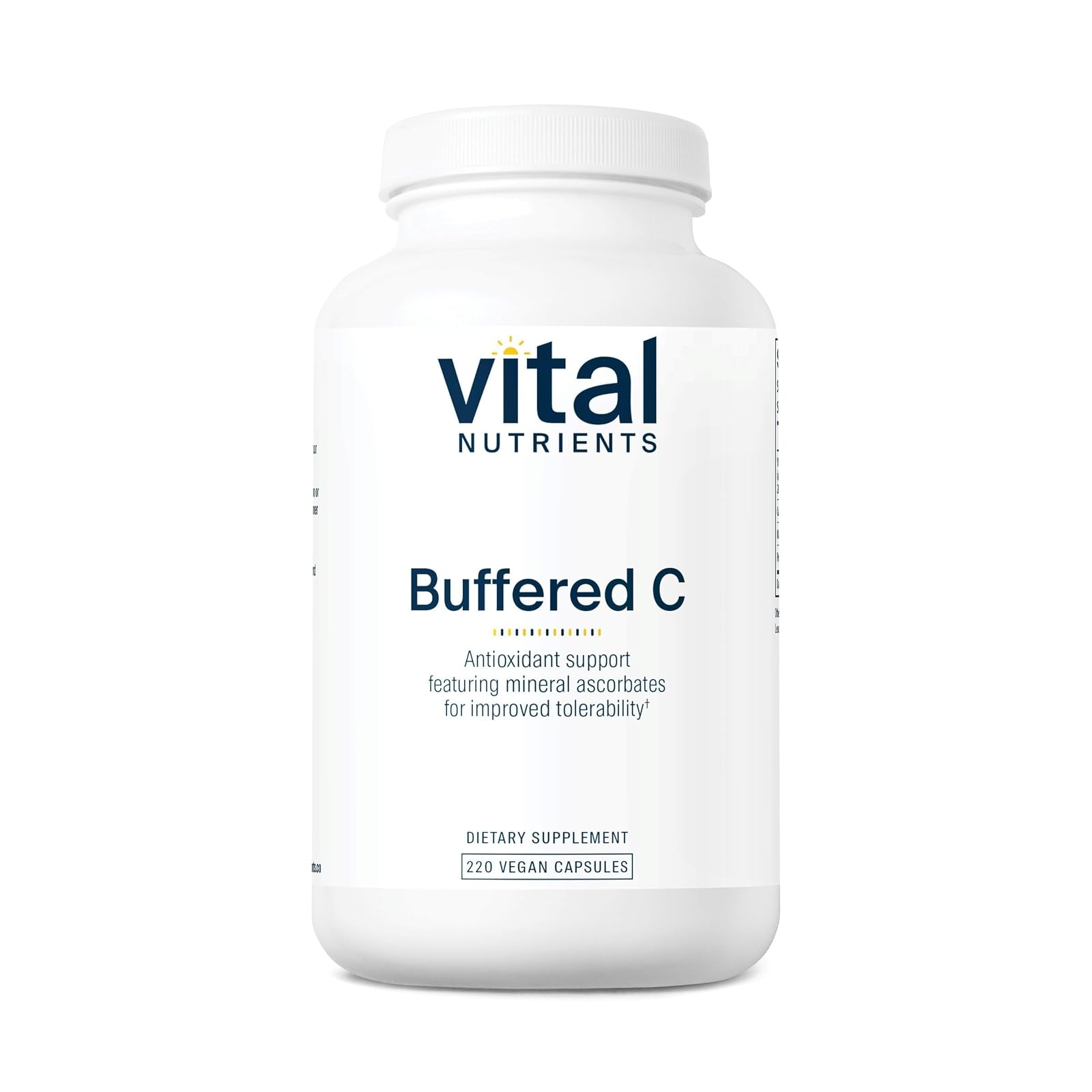 Buffered vitamin C capsules for immunity