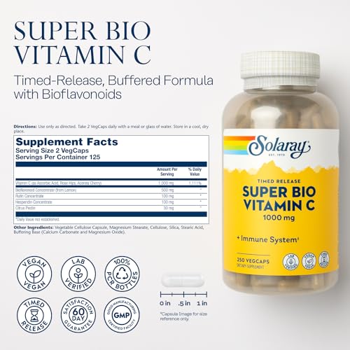 Buffered vitamin C for sensitive stomachs