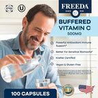 Buffered vitamin C for sensitive stomachs