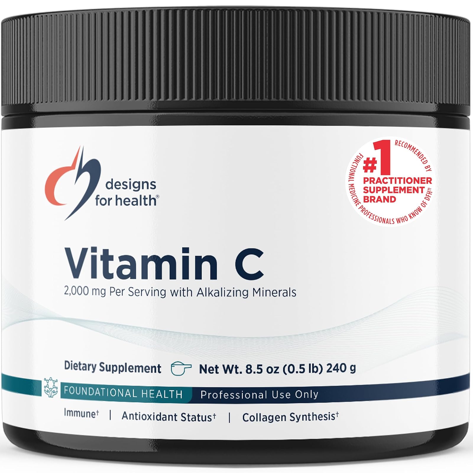 Buffered vitamin C powder supplement