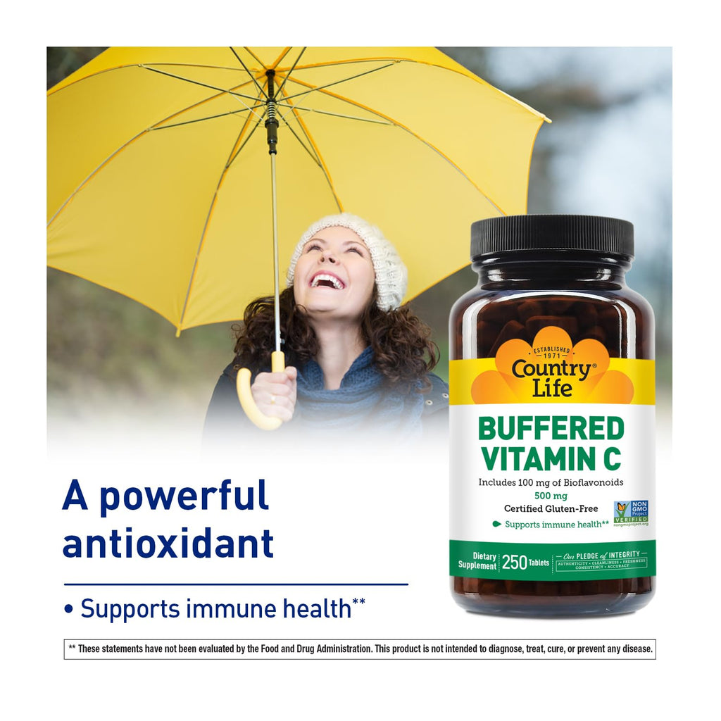 Buffered vitamin C with bioflavonoids