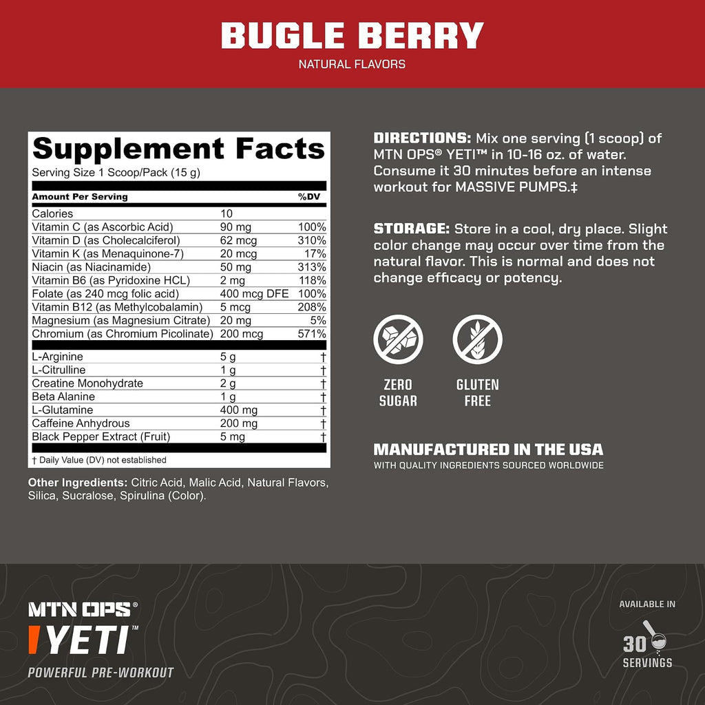 Bugle Berry energy boost supplement