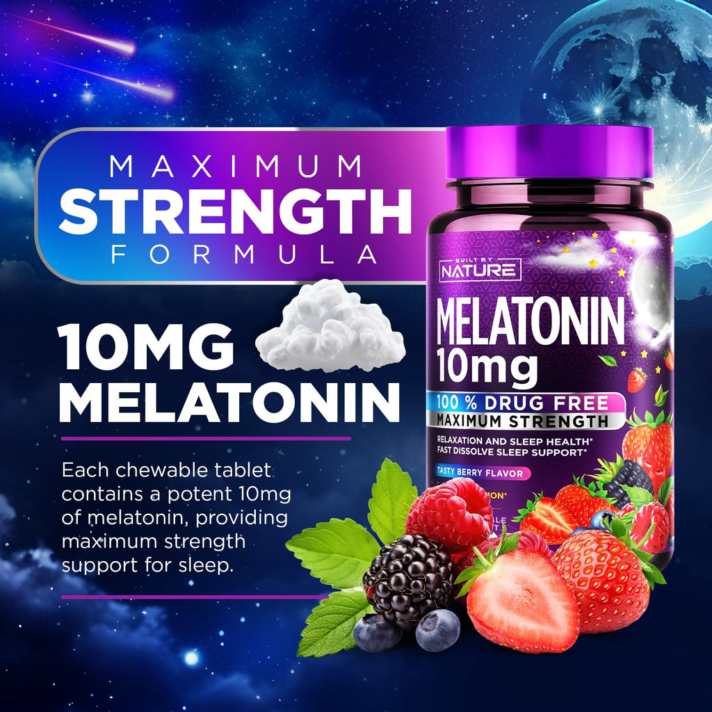 Built by Nature melatonin for restful nights