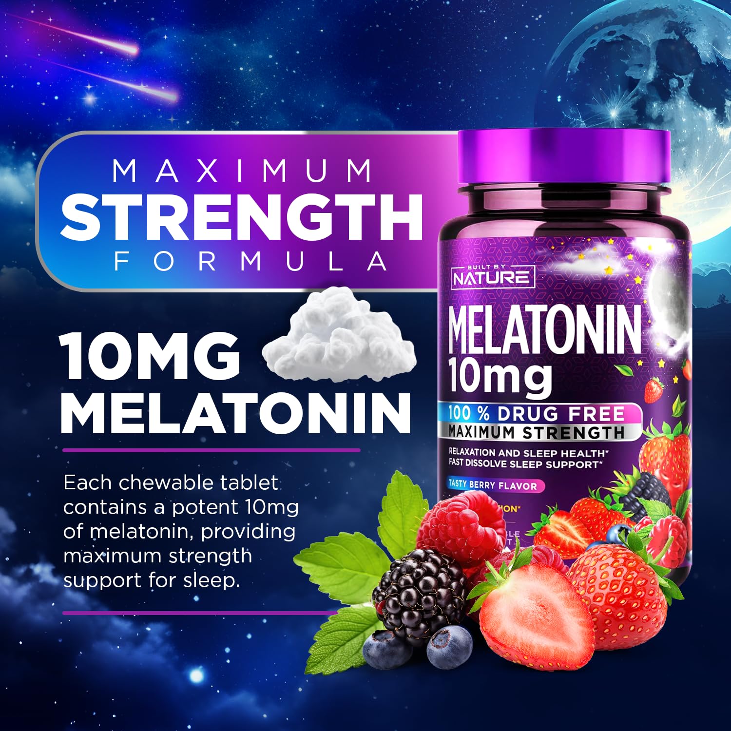 Built by Nature melatonin for restful nights