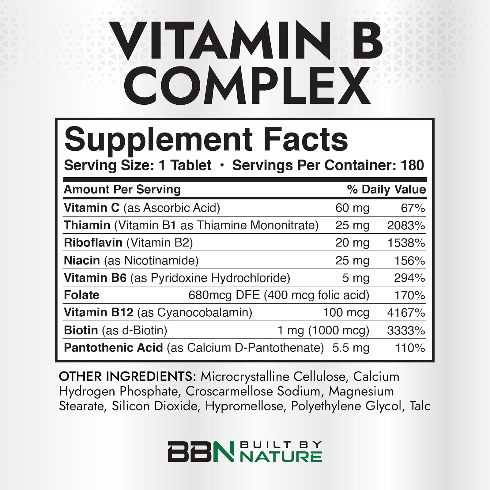 built by nature vitamin b complex