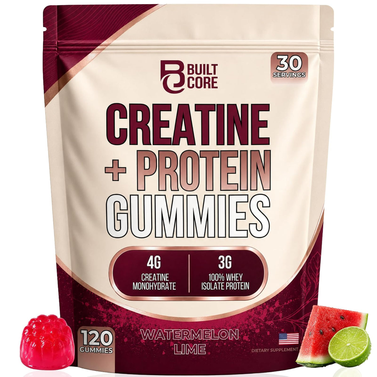 BuiltCore creatine gummies for athletes