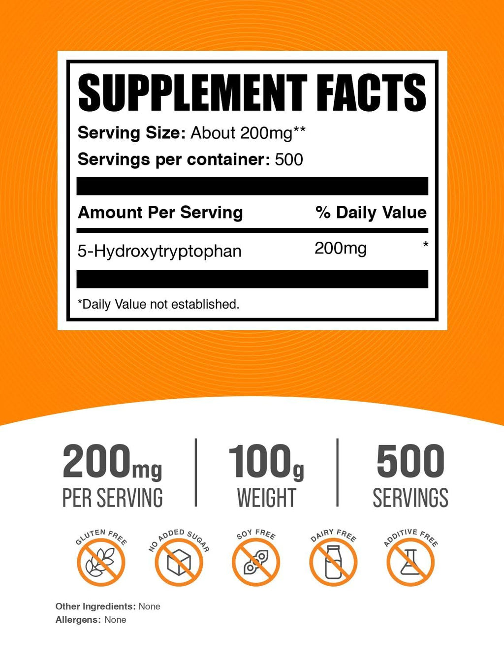 Bulk 5-HTP supplement for relaxation