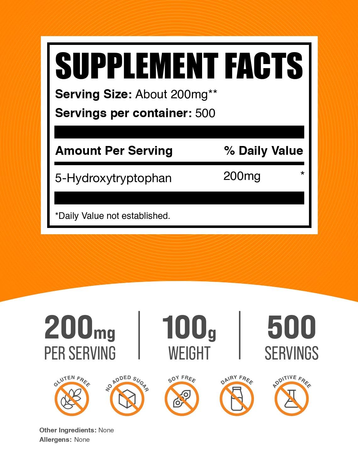 Bulk 5-HTP supplement for relaxation