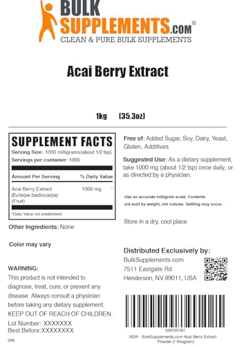 Bulk acai powder for health enthusiasts