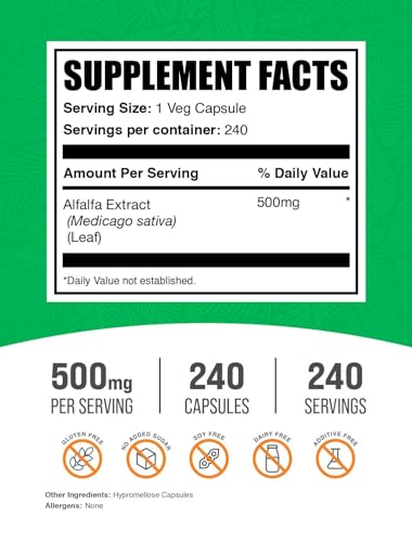 bulk alfalfa capsules for energy