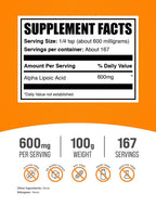 bulk alpha lipoic acid supplement