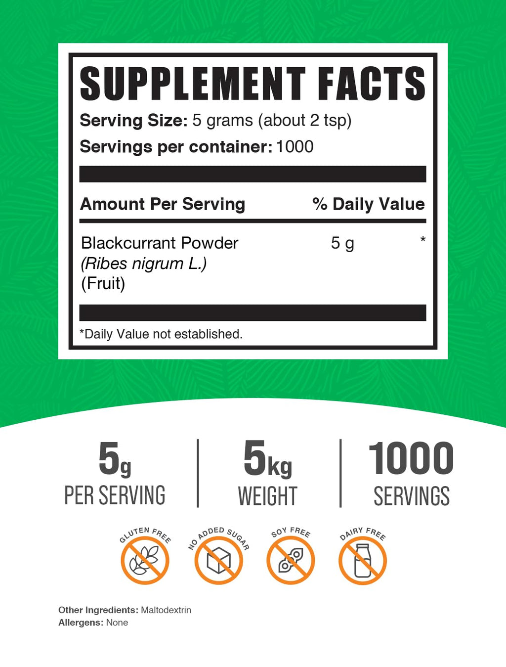 bulk blackcurrant powder for energy boost