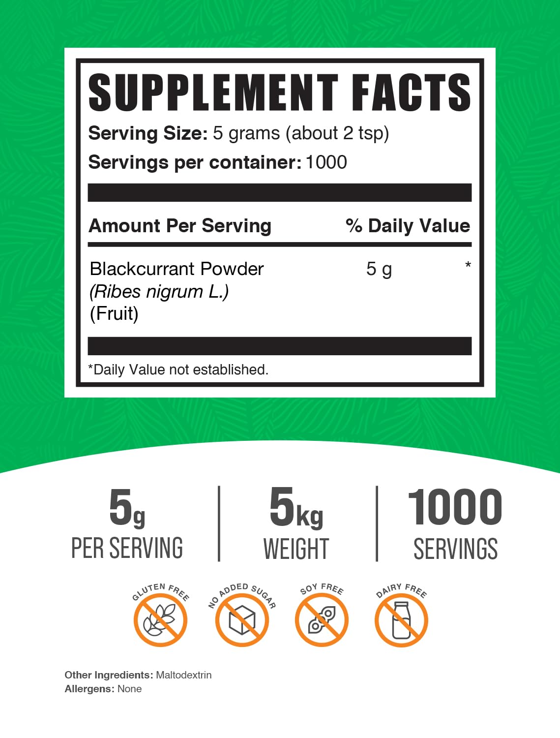 bulk blackcurrant powder for energy boost